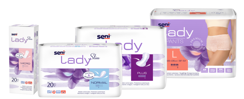 Seni - Inkontinenzprodukte und Körperpflege für empfindliche Haut