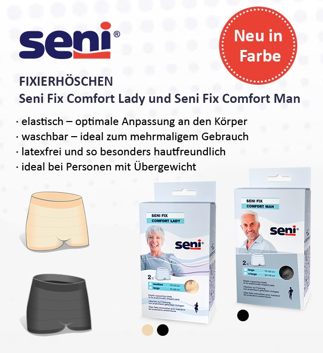 Seni - Inkontinenzprodukte und Körperpflege für empfindliche Haut