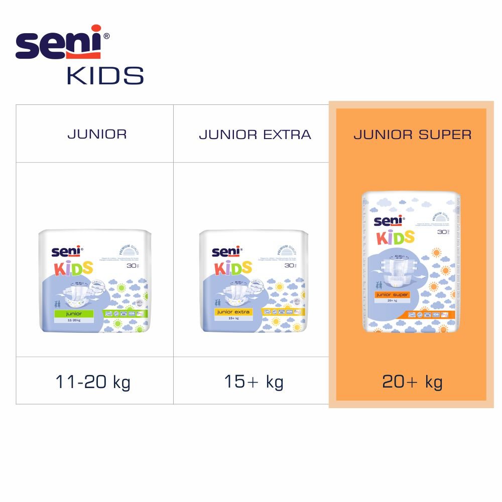 Seni Kids Junior Super - Inkontinenzslips für Kinder - Seni